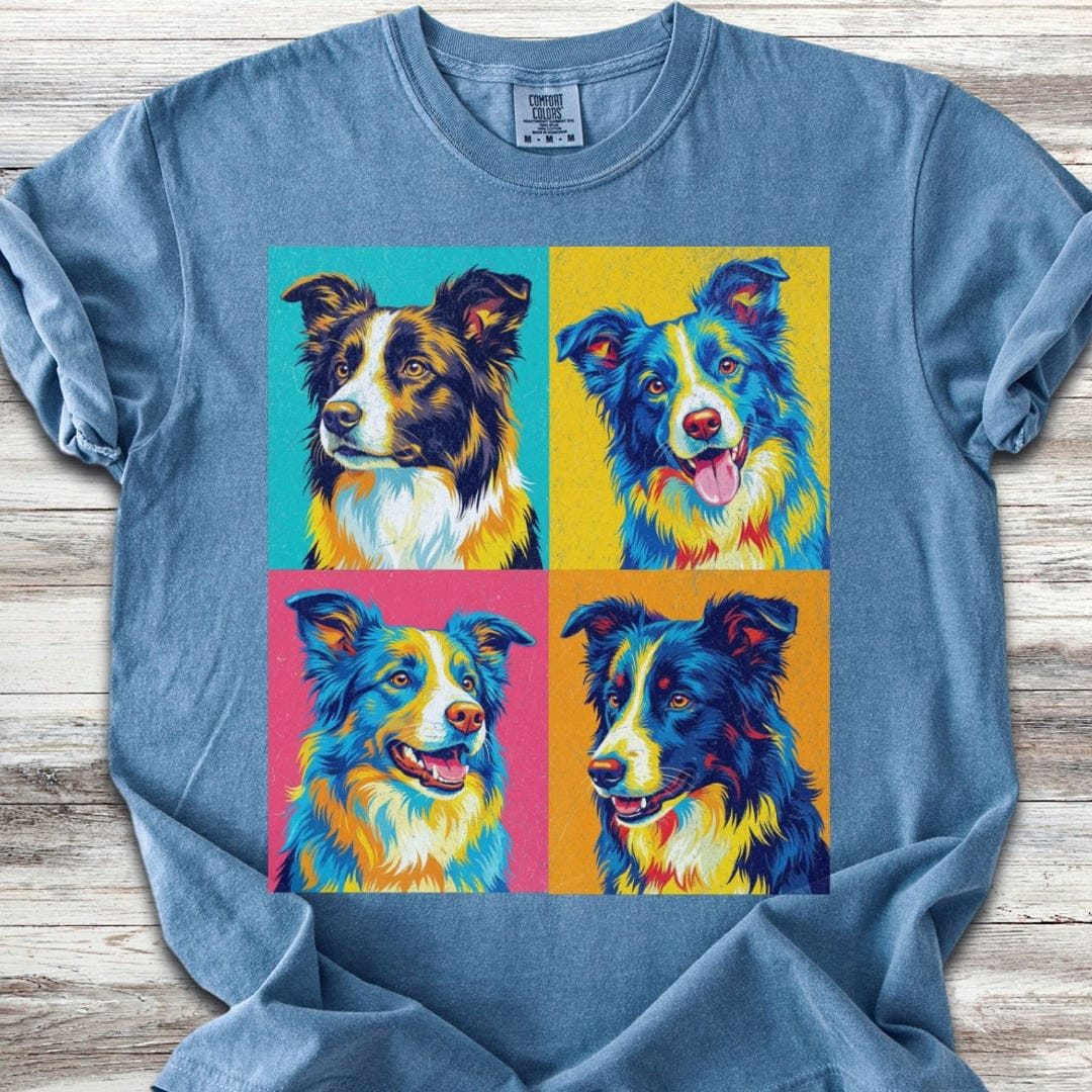 Border Collie Pop Art T-Shirt – Dog Wear Studio